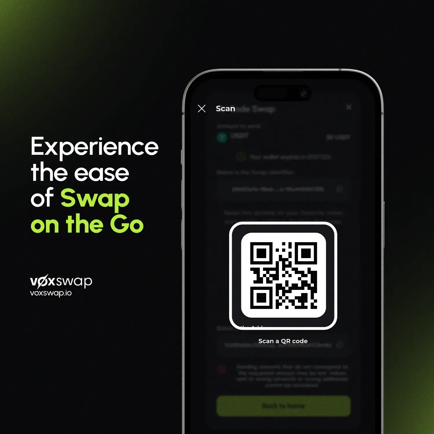 Easily swap crypto with Swap on the go